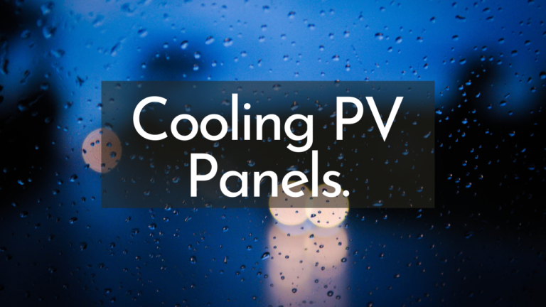 Cooling PV Panels | Rikesh Mathew